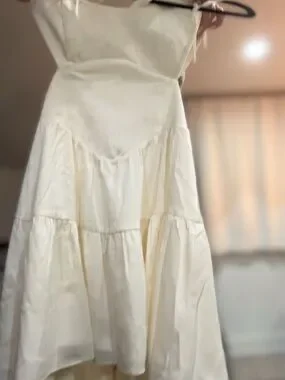 Oh Polly | Dresses | Oh Polly White Cutout Tiered Mini Dress Us6 | Poshmark